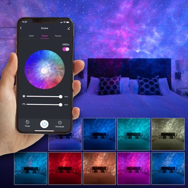 Meh: 2-Pack: BlissLights Sky Lite Evolve LED Galaxy Cloud Projector