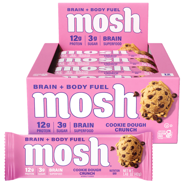 SideDeal: 12-Pack: Mosh Keto Brain+Body Protein Bars