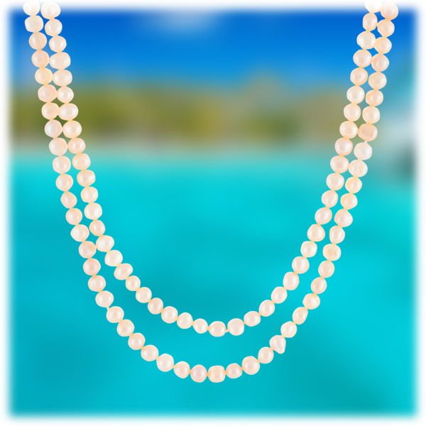 Morningsave Splendid Pearls Endless 6 7mm Pink Pearl Necklace