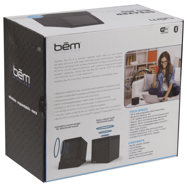 Meh: 2-Pack: Bem Wireless Big Mo WiFi Speakers