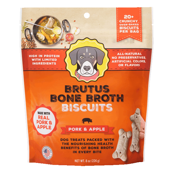 Meh: 6-Pack: Brutus Bone Broth Dog Biscuits