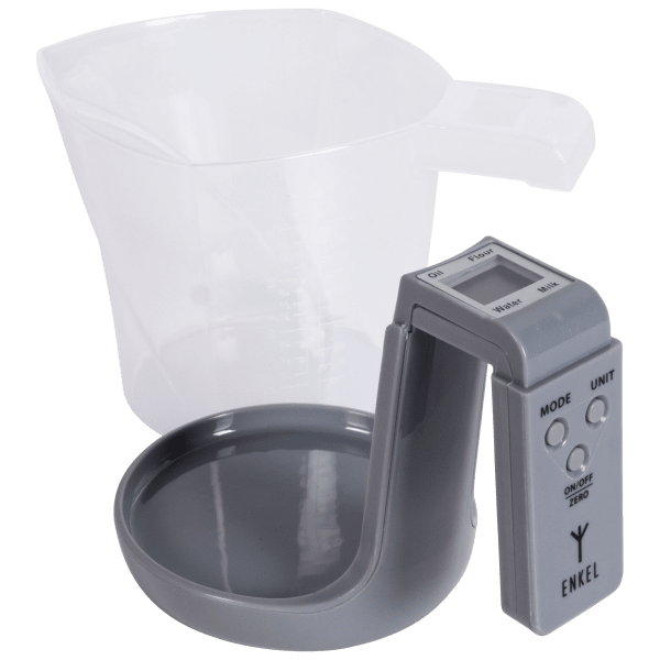 MorningSave: Enkel Digital Kitchen Scale with Removable Measuring Cup