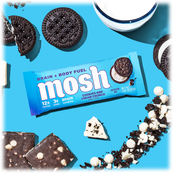 SideDeal: 12-Pack: Mosh Keto Brain+Body Protein Bars