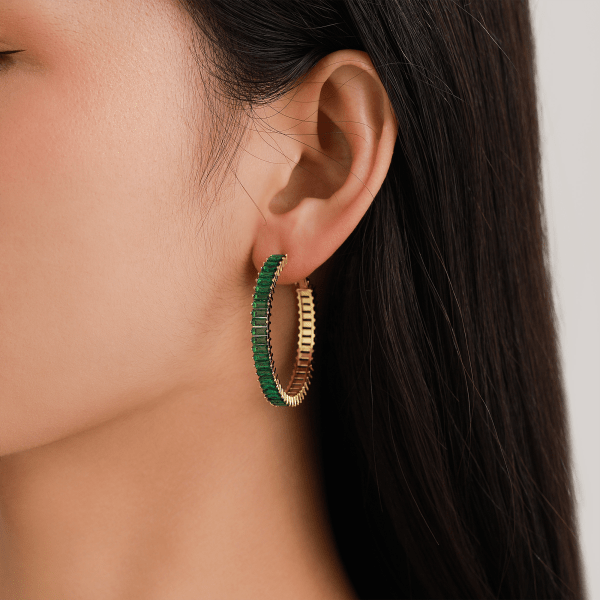 MorningSave: Rachel Glauber Lustre Bloom Statement Hoop Earrings