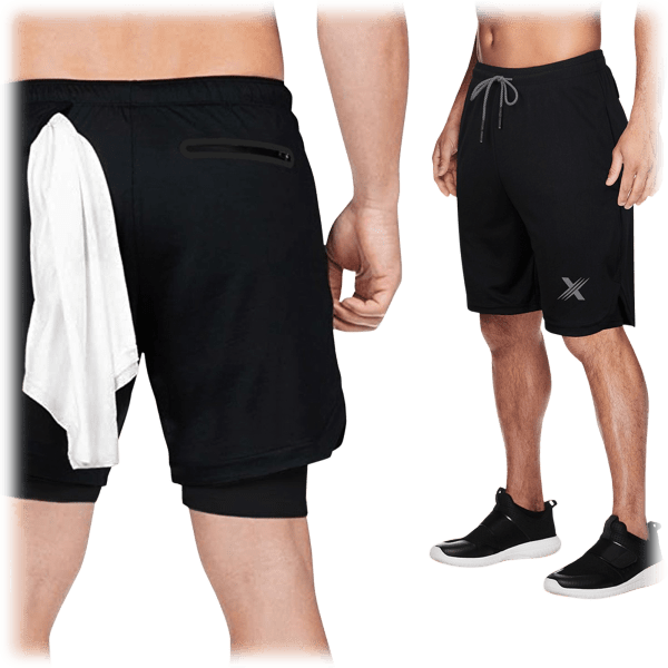 Sidedeal Extreme Fit Mens Essential Lightweight Performance Shorts