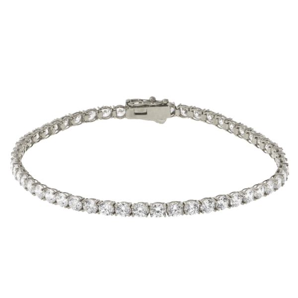 Morningsave Savvy Cie 18k Gold Plated Sterling Tennis Bracelet