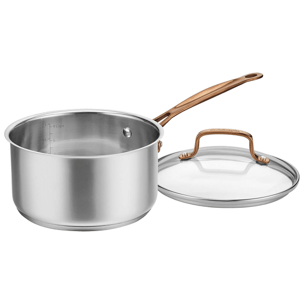 Morningsave Cuisinart 8 Piece Stainless Cookware Set With Rose Gold