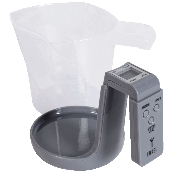 MorningSave: Enkel Digital Kitchen Scale with Removable Measuring Cup