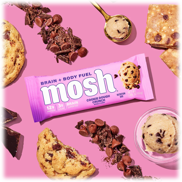 SideDeal: 12-Pack: Mosh Keto Brain+Body Protein Bars