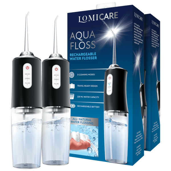 MorningSave: 2-Pack: Lomi Aqua Floss Rechargeable Water Flosser