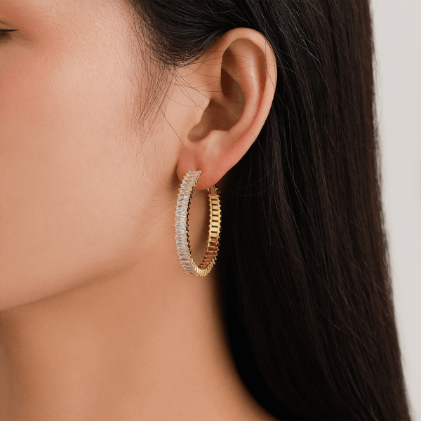 MorningSave: Rachel Glauber Lustre Bloom Statement Hoop Earrings