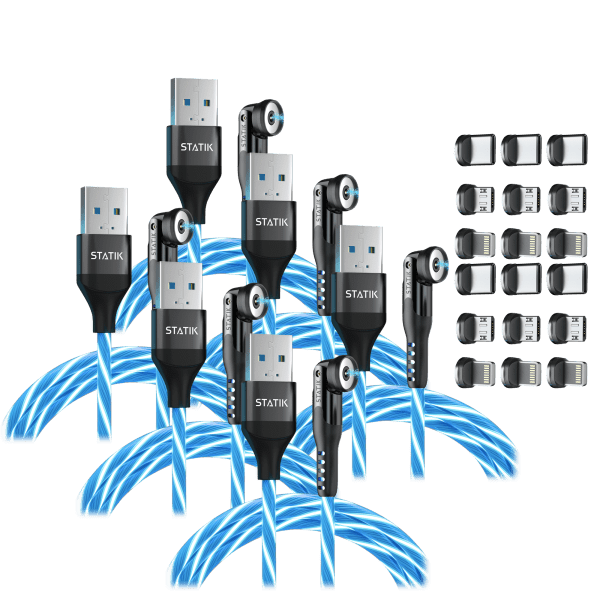 Shop Univision: Paquete de 6: Statik Globright 360 Cable de Carga LED ... Shop Univision: Paquete de 6: Statik Globright 360 Cable de Carga LED ...