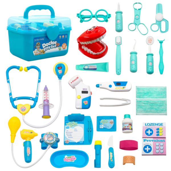 Educational Doctor Medical Pretend Play Toy Set 34 Pieces