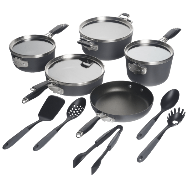 Meh: Calphalon Select 14-Piece Space-Saving Hard-Anodized Cookware Set Meh: Calphalon Select 14-Piece Space-Saving Hard-Anodized Cookware Set
