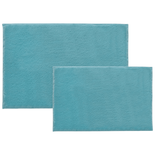 Morningsave Bibb Home 2 Piece Faux Fur Bath Mat Set