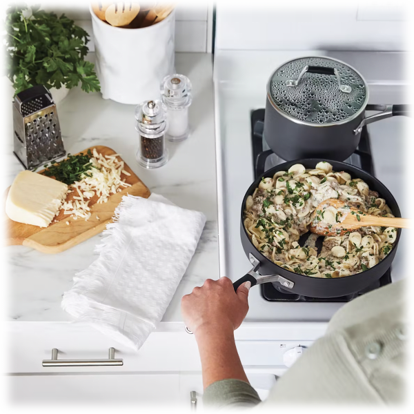 MorningSave: Calphalon Select 8-Piece Hard-Anodized Nonstick Cookware Set MorningSave: Calphalon Select 8-Piece Hard-Anodized Nonstick Cookware Set