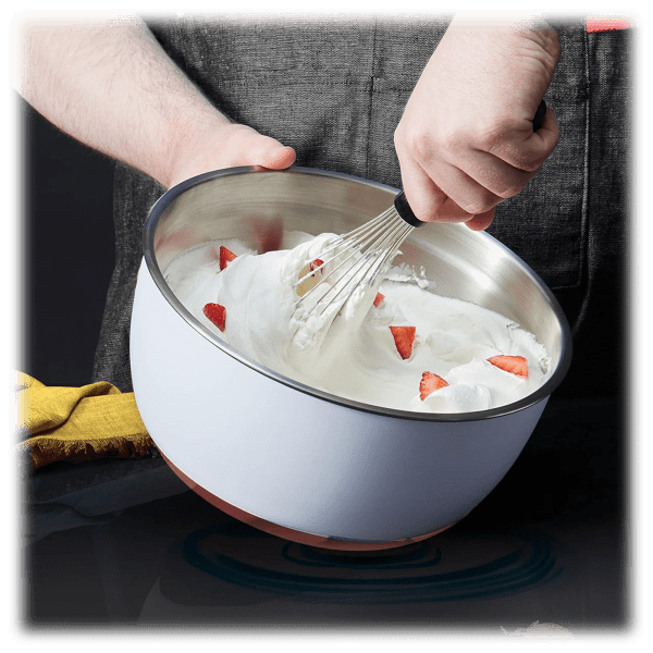 Meh: Evolution Microwave-Safe Stainless Steel Mixing Bowl Set Meh: Evolution Microwave-Safe Stainless Steel Mixing Bowl Set