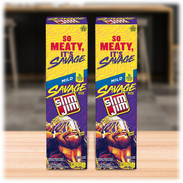 SideDeal: 24-Pack: Slim Jim Savage Mild Snack Sticks (3oz)