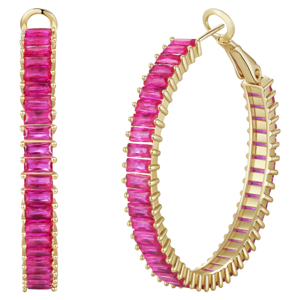 MorningSave: Rachel Glauber Lustre Bloom Statement Hoop Earrings