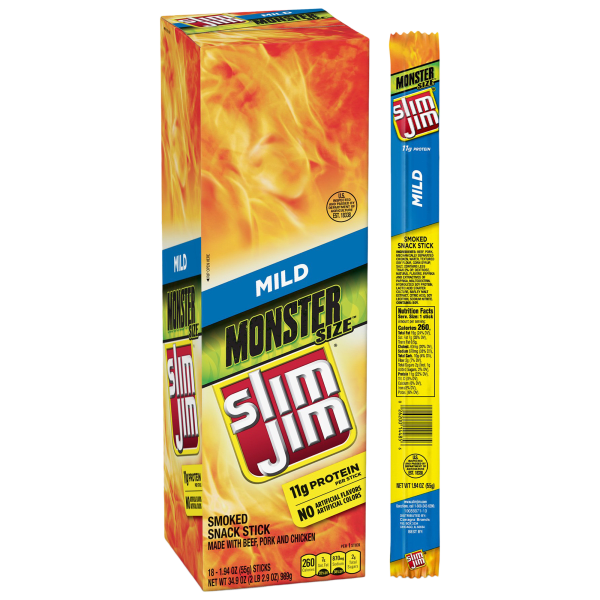 SideDeal: 36-Pack: Slim Jim Monster Mild Snack Sticks (1.94oz)