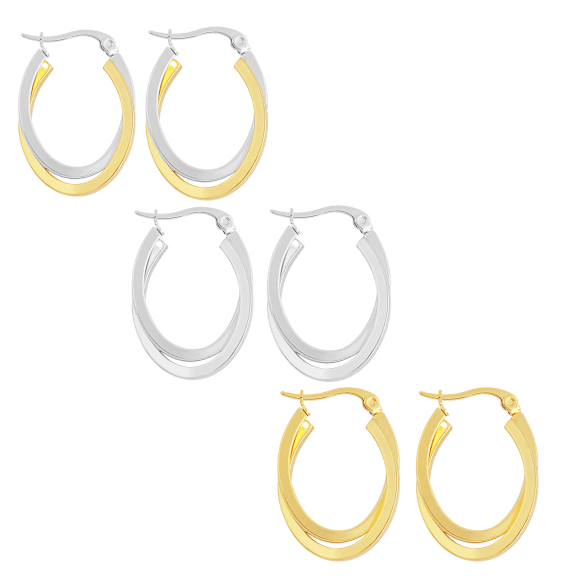 2-Pack: Edforce Steel Spring Earrings