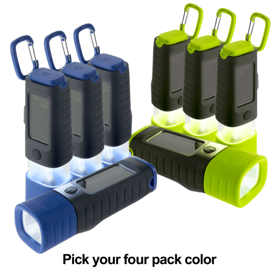 4-Pack: LED Flashlight/Worklight with Magnetic Base