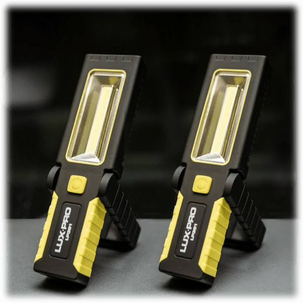 Meh: 2-Pack: LUX-PRO 200-Lumen Broadbeam LED Magnetic Work Light Flashlight