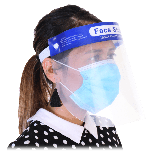 Meh: 10-Pack: Reusable Face Shields with Foam Forehead Band and Elastic ...
