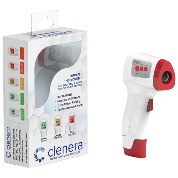 Meh: 2-Pack: Clenera Non-Contact Infrared Digital Forehead Thermometers