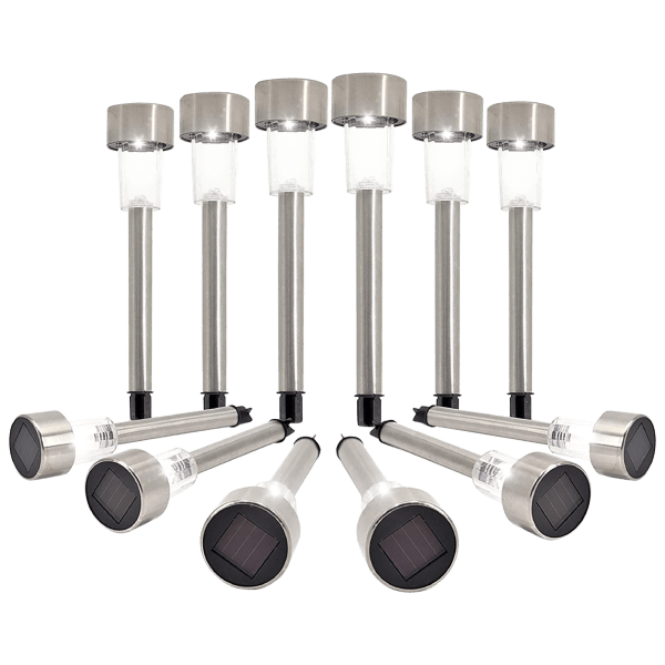 12-Pack: Eternal Living Premium Solar Pathway Lights