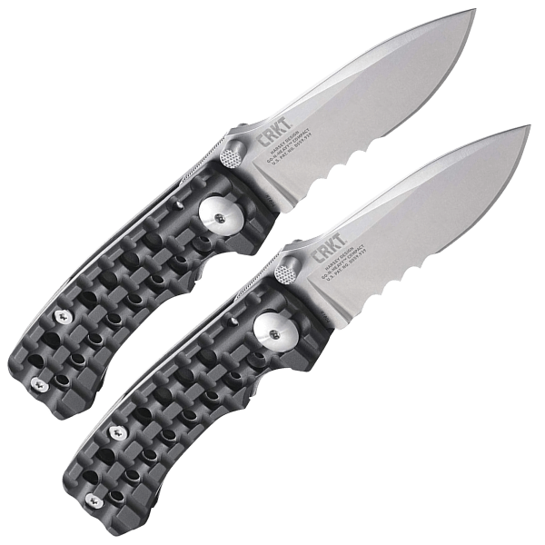 Meh: 2-Pack: CRKT Ruger Go-N-Heavy Compact Veff Serrated Knives