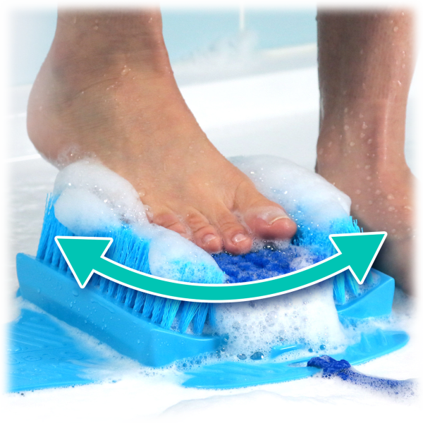 Meh: 2-Pack Fresh Feet Foot Scrubber Deluxe + 2-Pack Tea Tree Oils Soaps