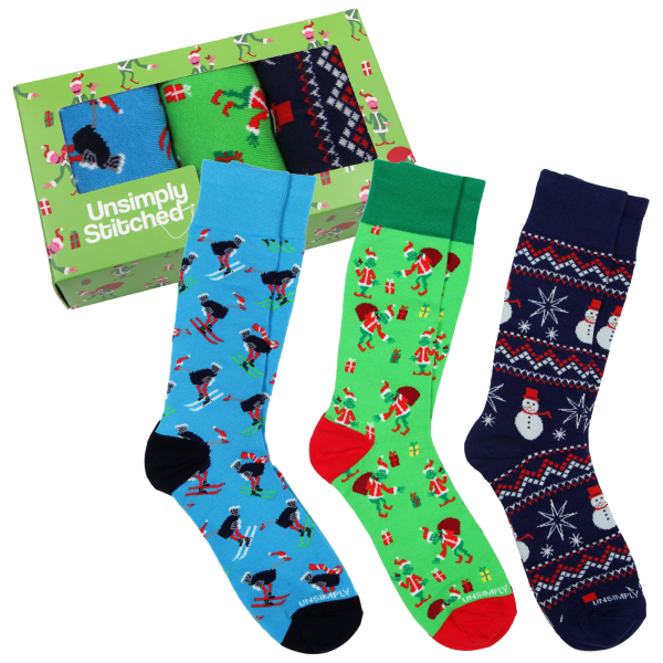 Meh: 6-Pack: Unsimply Stitched Men's Gift Box Socks with Holiday Themes