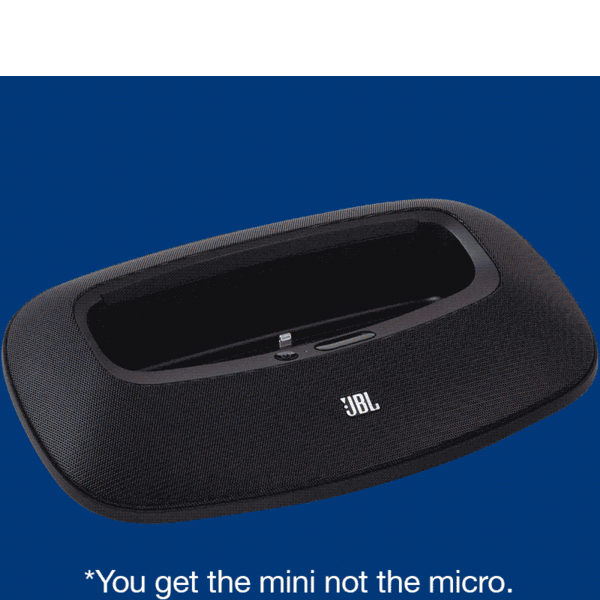 Meh: JBL OnBeat Mini Speaker Dock with Lightning Connector