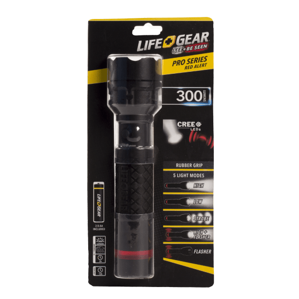 Meh: Life Gear Pro Series Red Alert 300L Flashlight