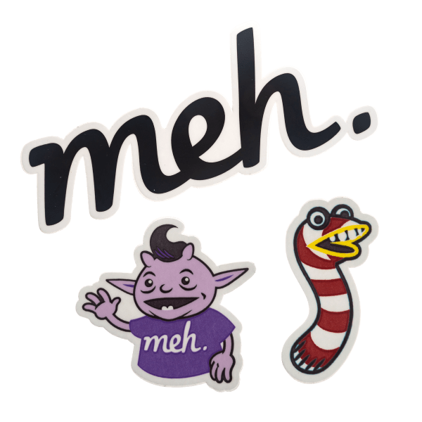 Meh: 2-Pack: Irk/Glen/Meh Sticker Bundle