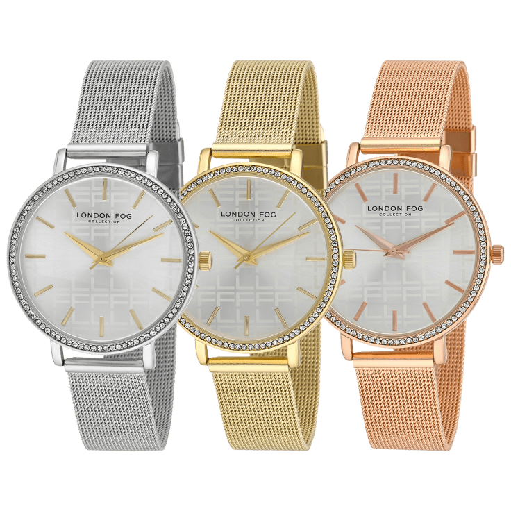 MorningSave: London Fog Women's Buckingham Mesh Strap Watch