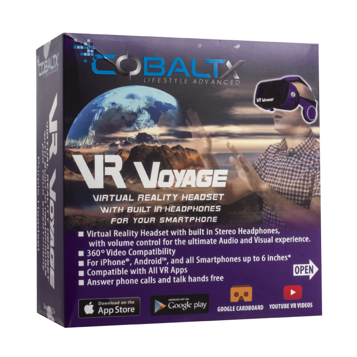 MorningSave: VR Voyage 360 Virtual Reality Headset with Built-In Headphones