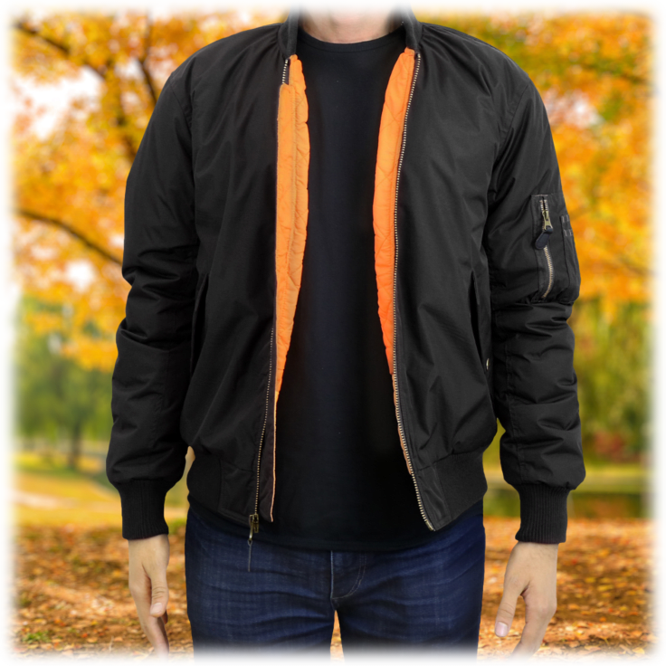 MorningSave: Men's Heavyweight MA-1 Bomber Flight Jacket