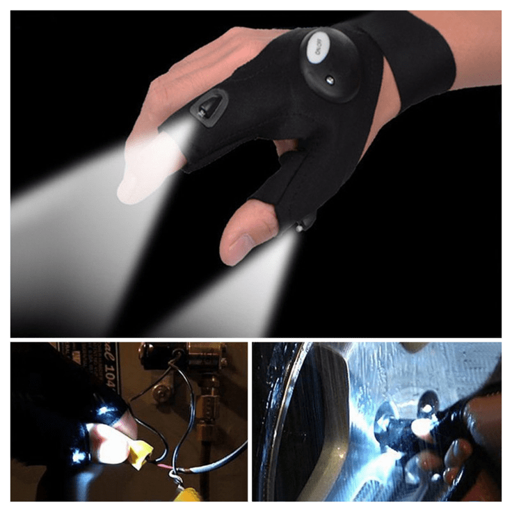 MorningSave: SwissTek Fingerless LED Flashlight Glove