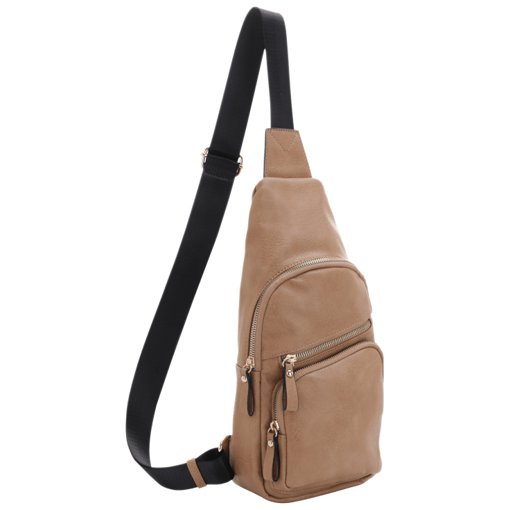 MorningSave: Malibu Skye Violet Sling Bag with Front Zipper and Zipper ...