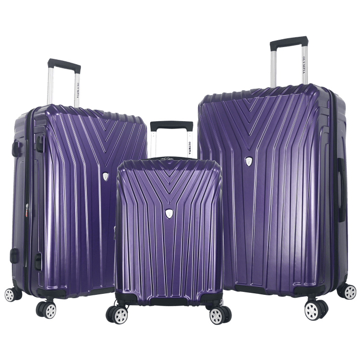 MorningSave: Olympia USA Voyager 3-Piece Premium Hardside 8-Wheel ...
