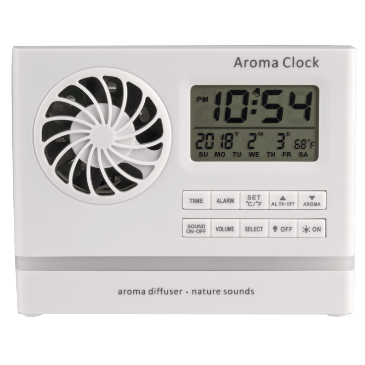 MorningSave: Aroma Alarm Clock with Nature Sounds & LED Light