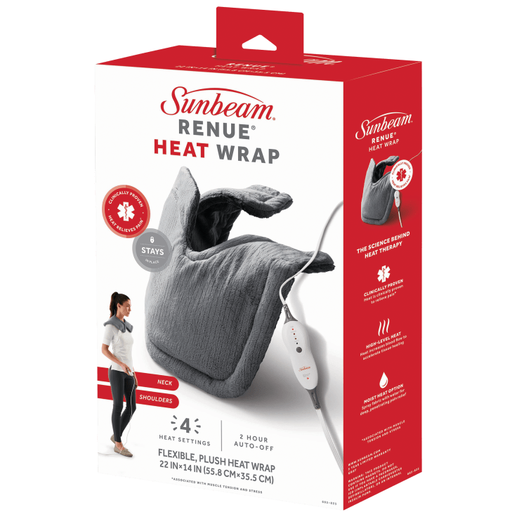 MorningSave: Sunbeam Neck & Shoulder Wrap and King Heating Pad Bundle