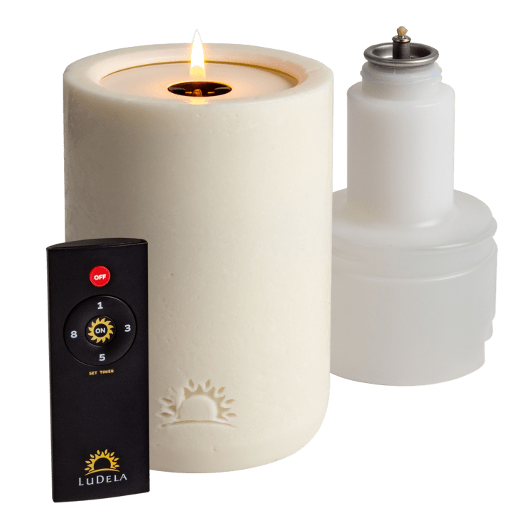 MorningSave: LuDela Remote Control Real Flame Candle Set