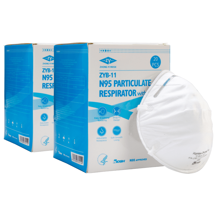 MorningSave: 40-Pack: N95 NIOSH-Certified Particulate Respirator Mask