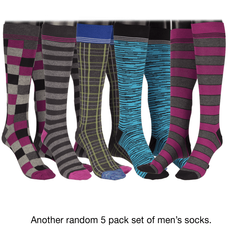 MorningSave: Random Socks (5-Pack Men's or Women's, 12-Pack Boy's or ...