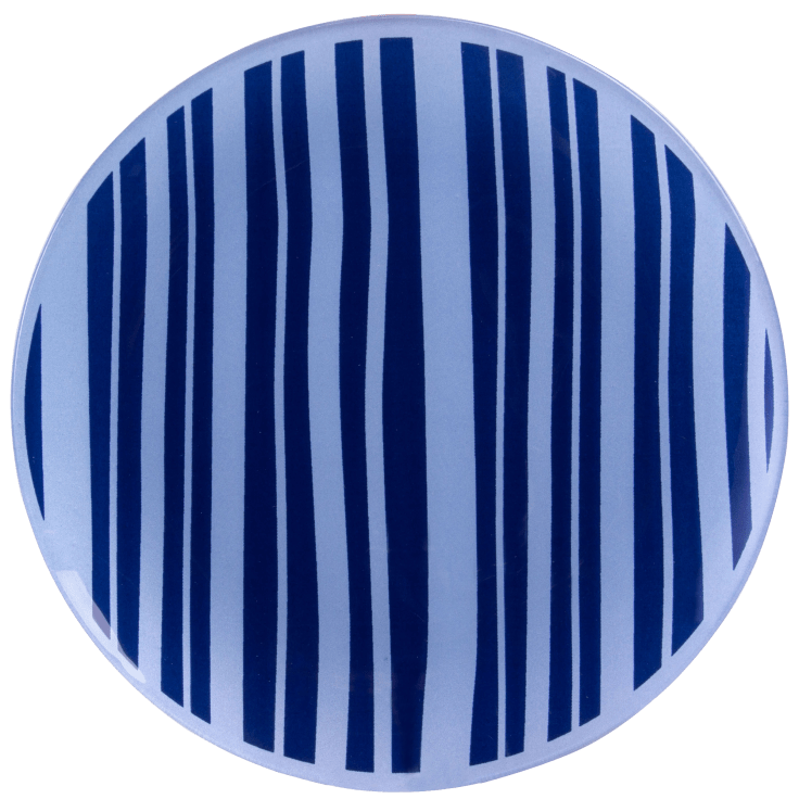 MorningSave: Temp-Tations 4-Piece Striped Glass Dessert Plates (8")