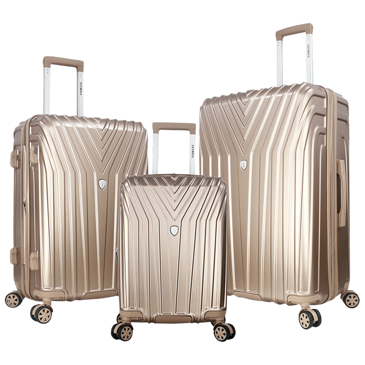 MorningSave: Olympia USA Voyager 3-Piece Premium Hardside 8-Wheel ...