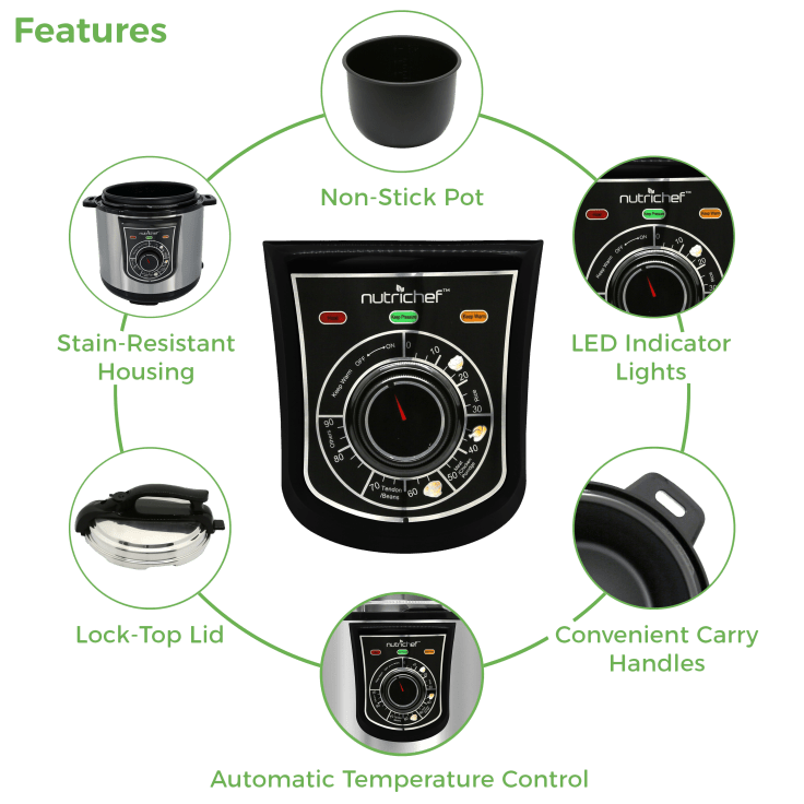 MorningSave: NutriChef Stainless Steel Electric Pressure Cooker